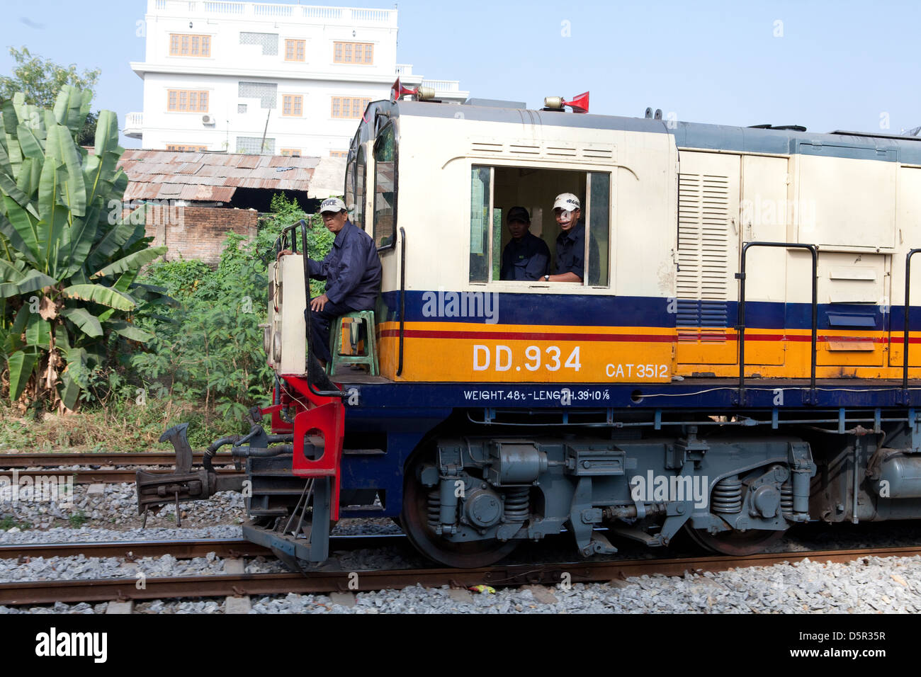Burmese train outside Yangon Stock Photo - Alamy