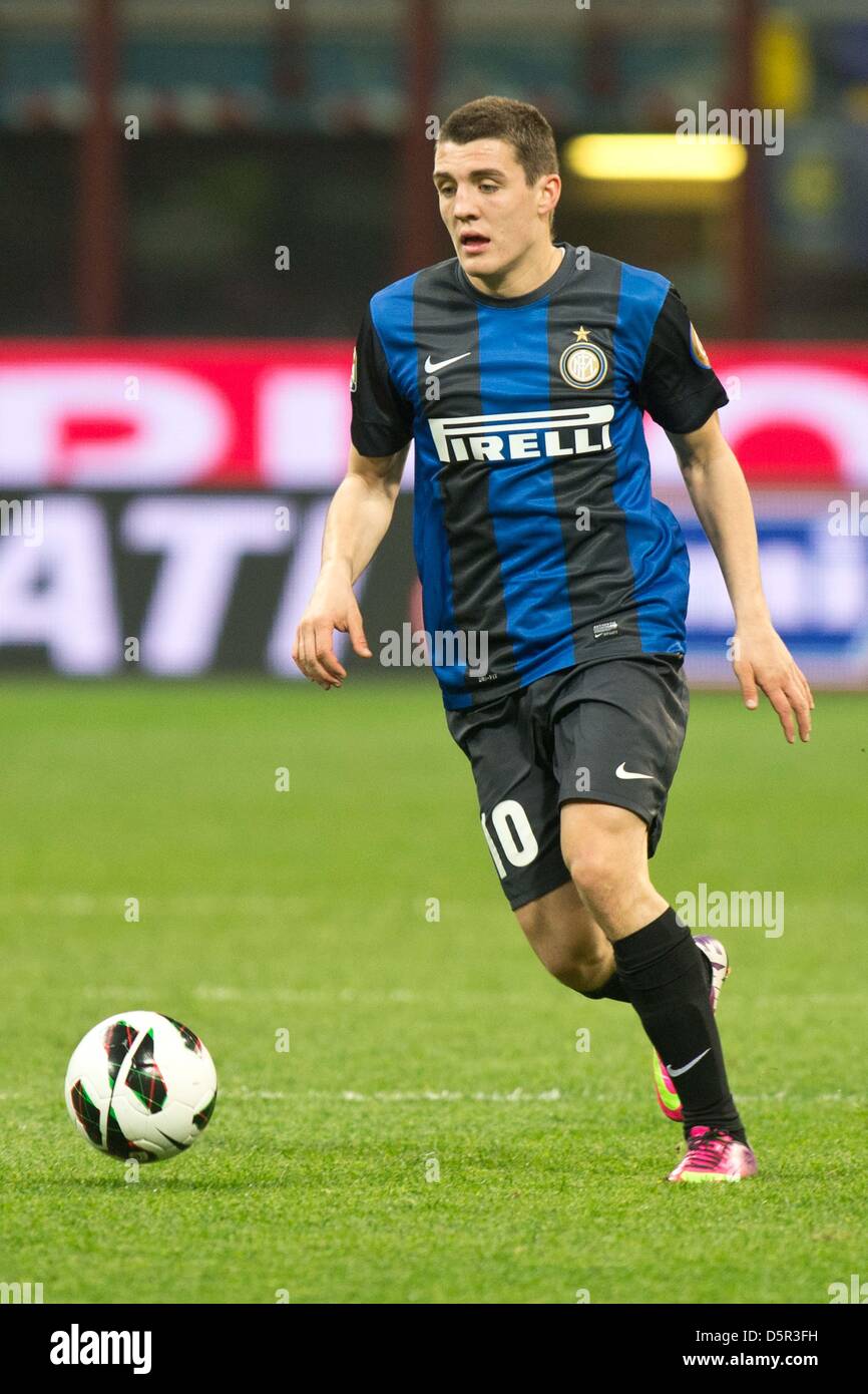 Milan, Italy. 7th April 2013. Mateo Kovacic (Inter), APRIL 7, 2013 ...