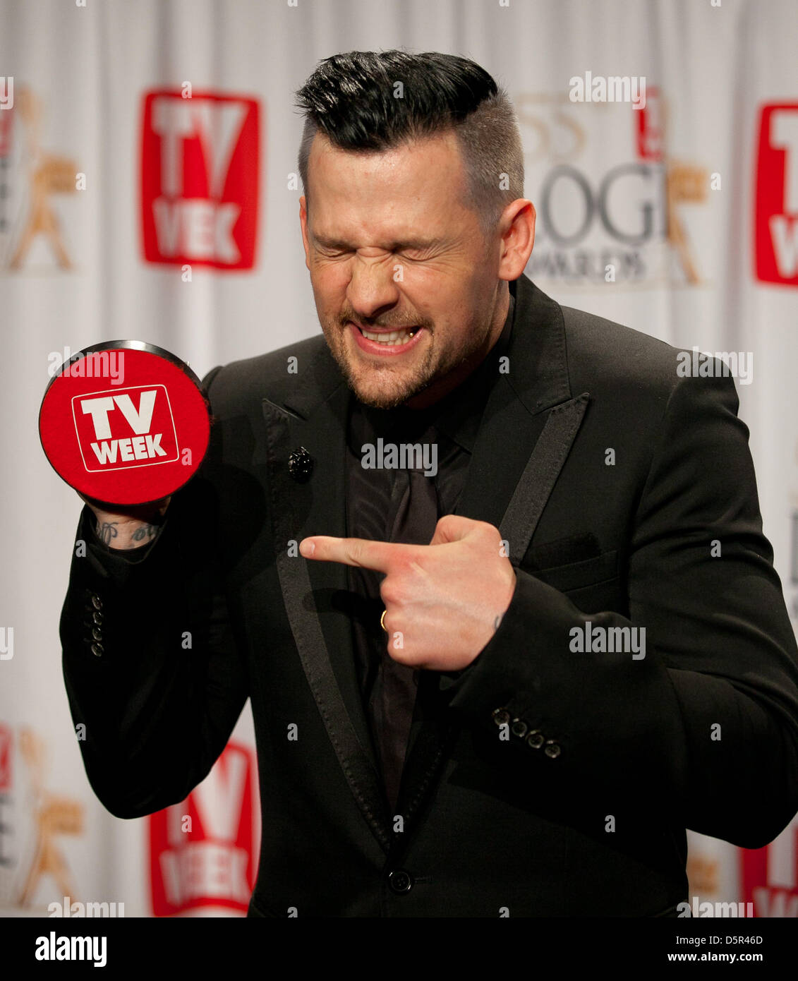 Joel Madden at the 2013 Logie Awards, Melbourne Australia on April 7 ...