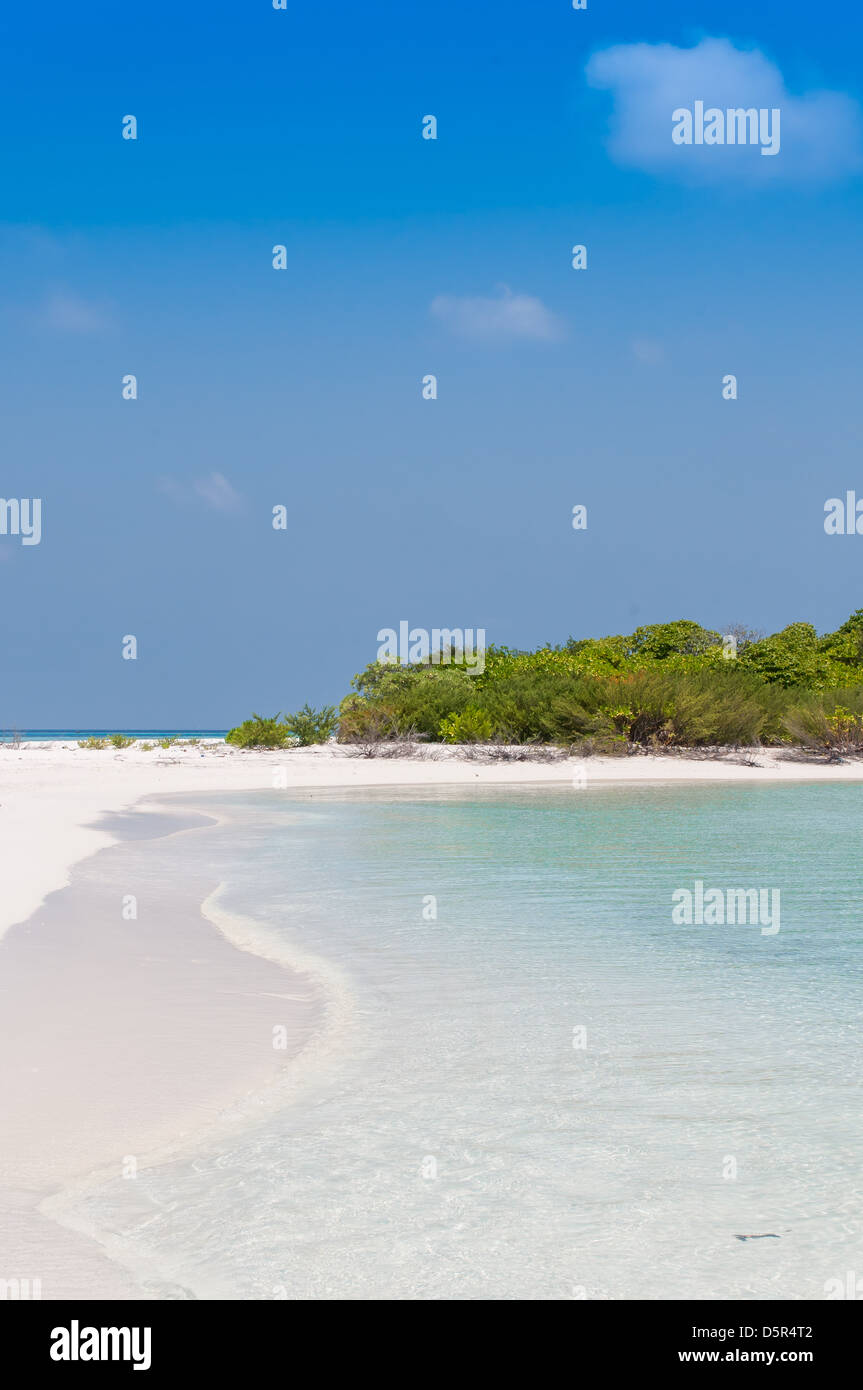 White Sandy Beach and Open Water Stock Photo - Alamy