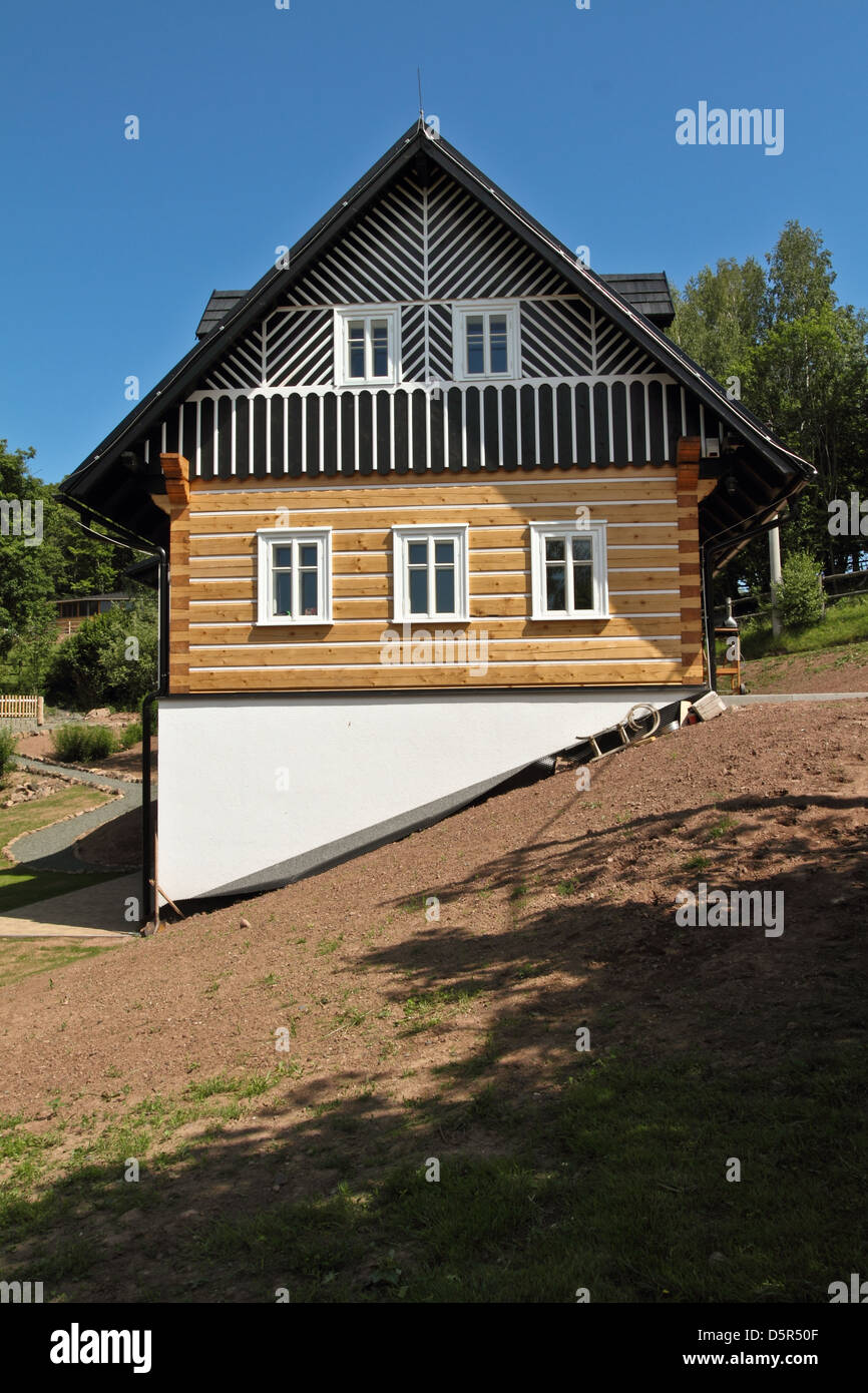 Czech wooden cottage hi-res stock photography and images - Alamy