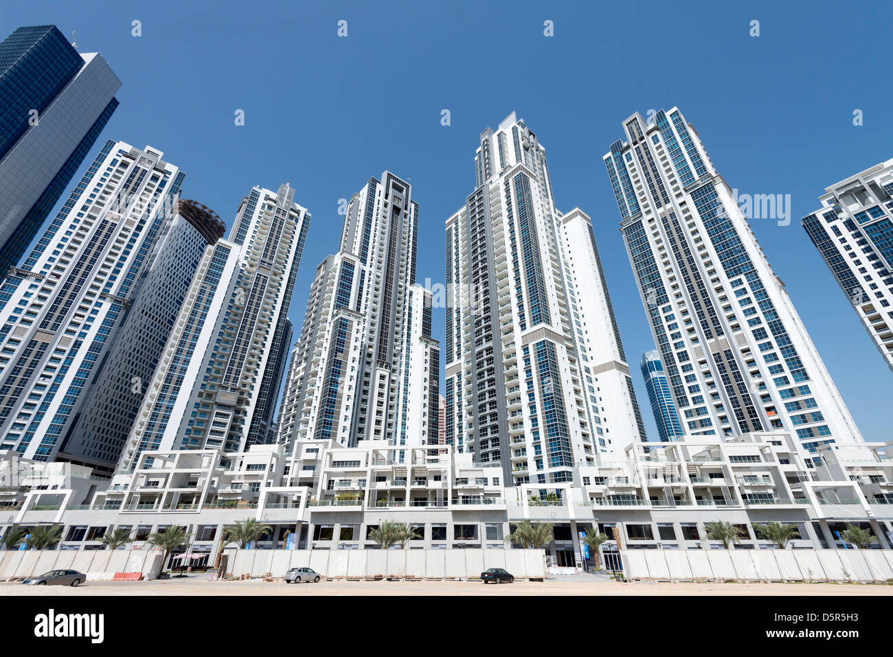 High-rise modern apartment buildings at Business Bay in Dubai United ...