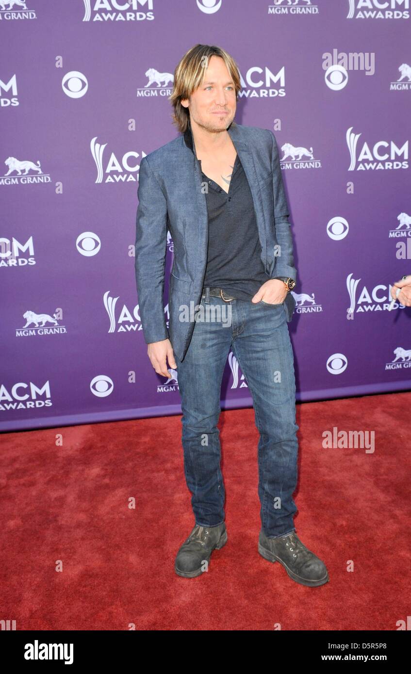 Las Vegas, Nevada, USA. 7th April 2013. Keith Urban at arrivals for ...