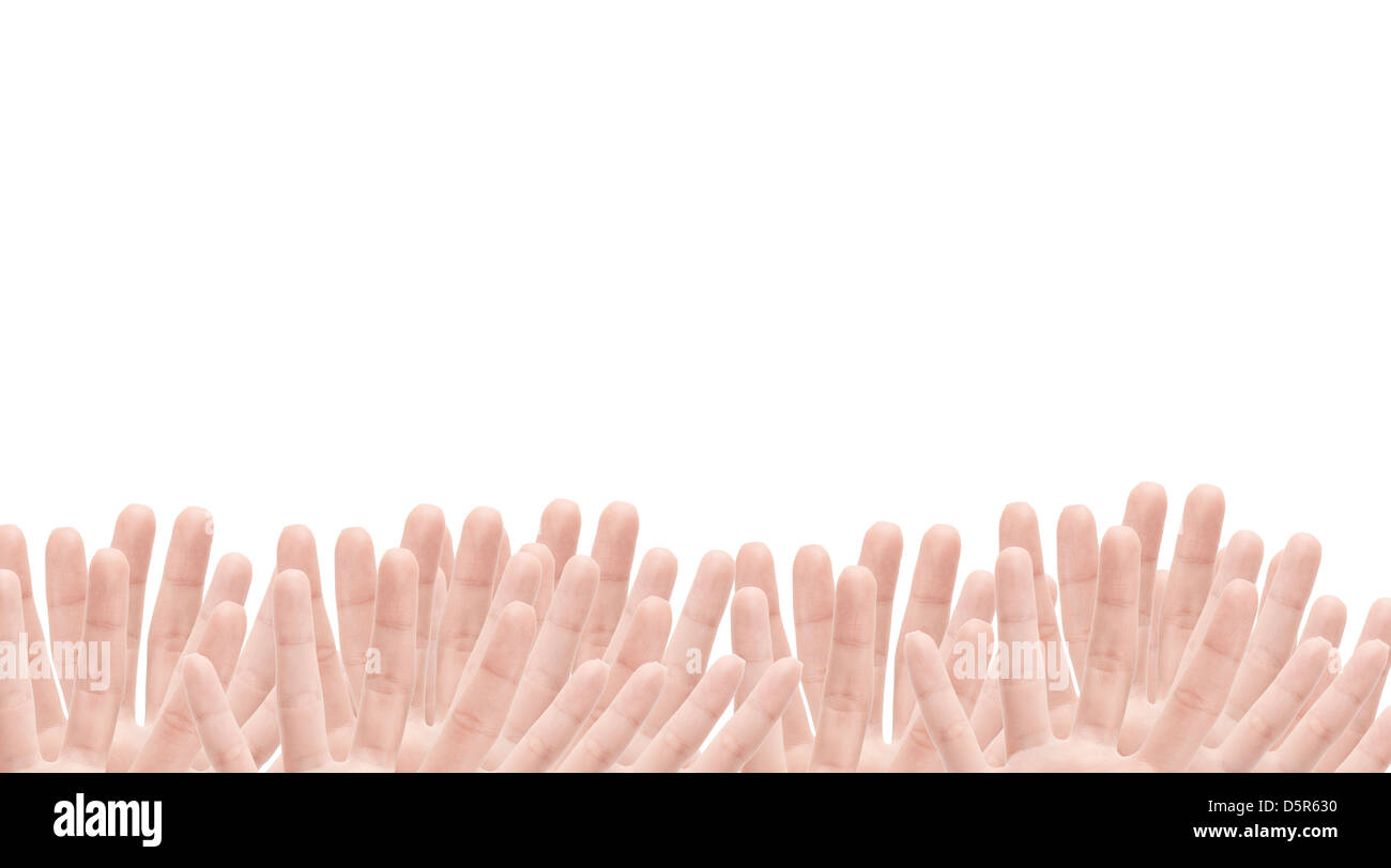 Open woman hand or number five isolated on white Stock Photo - Alamy