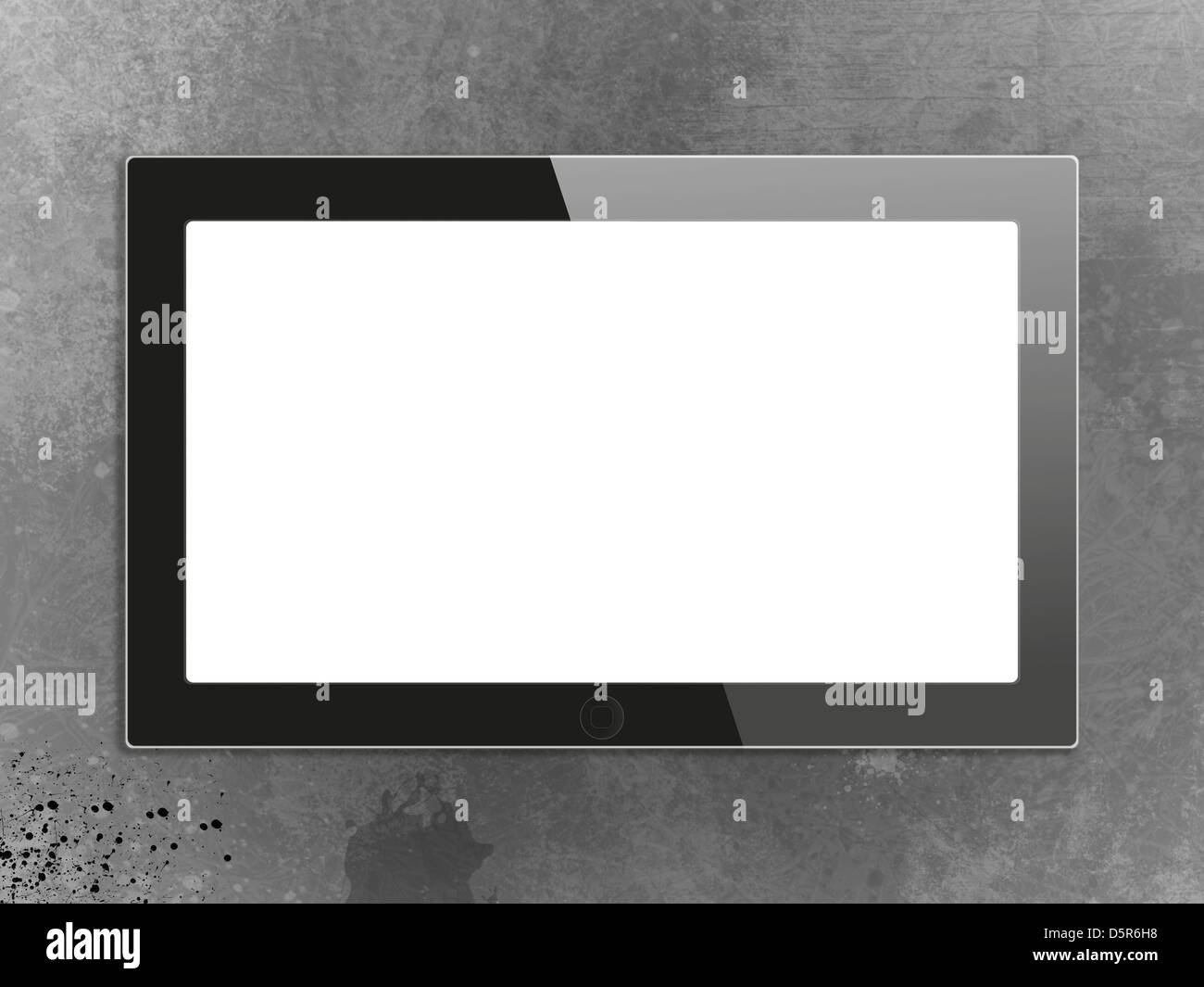 Black generic tablet pc, 3d render Stock Photo - Alamy
