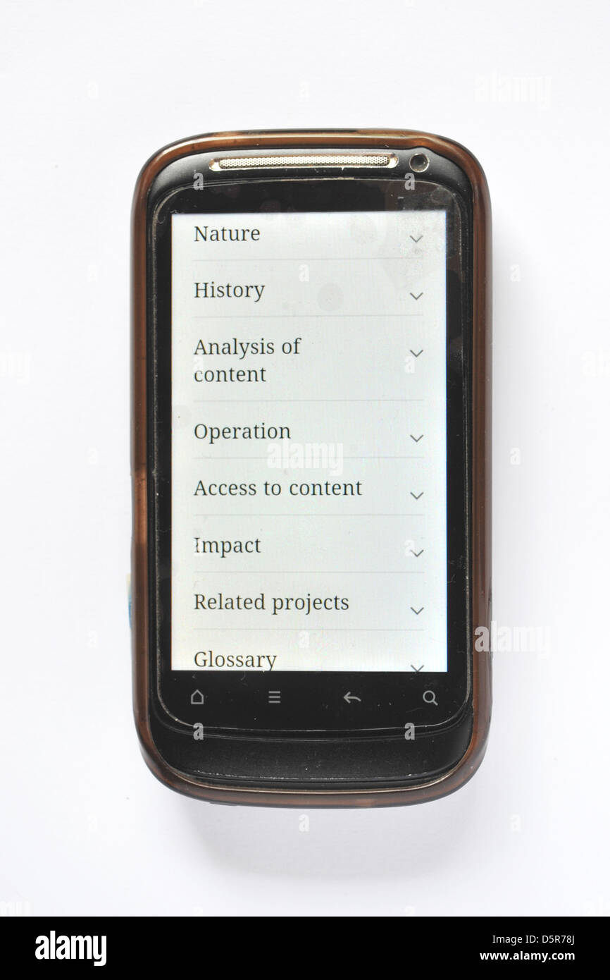 Wikipedia Screen High Resolution Stock Photography and Images - Alamy