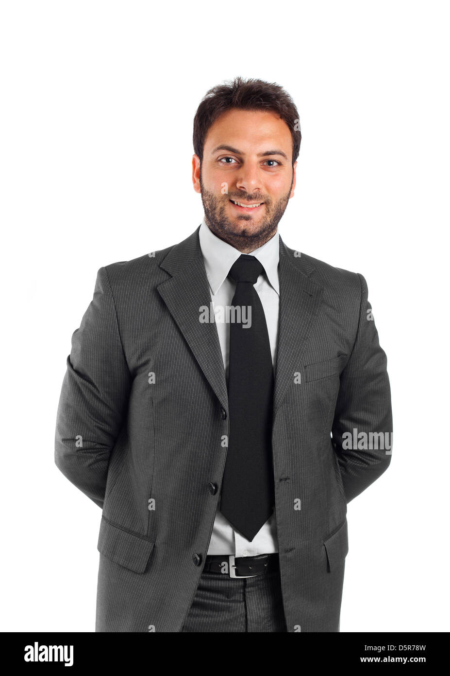 Handsome businessman on white background Stock Photo - Alamy