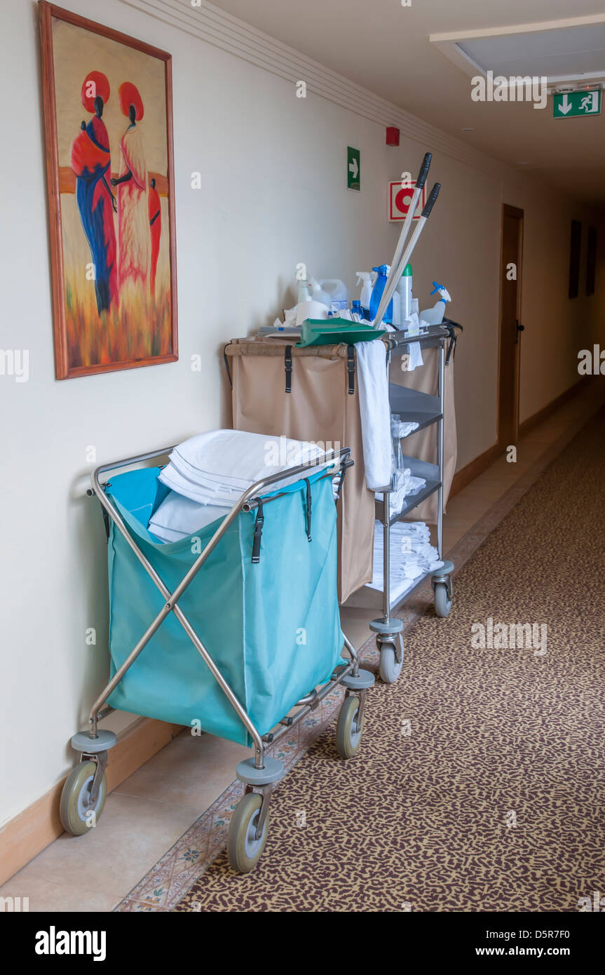 Cleaning service cart hi-res stock photography and images - Alamy