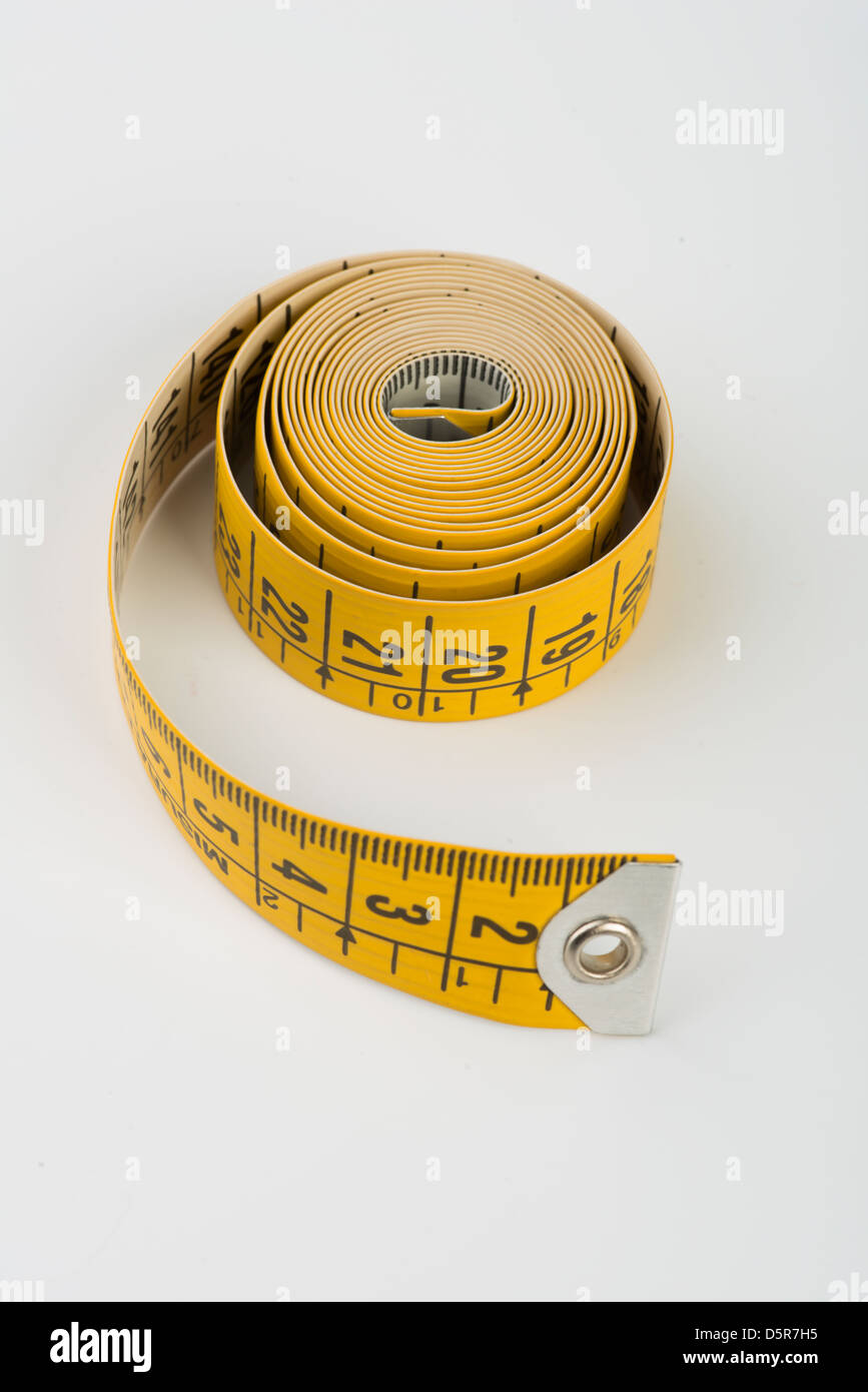 yellow tape measure Stock Photo - Alamy