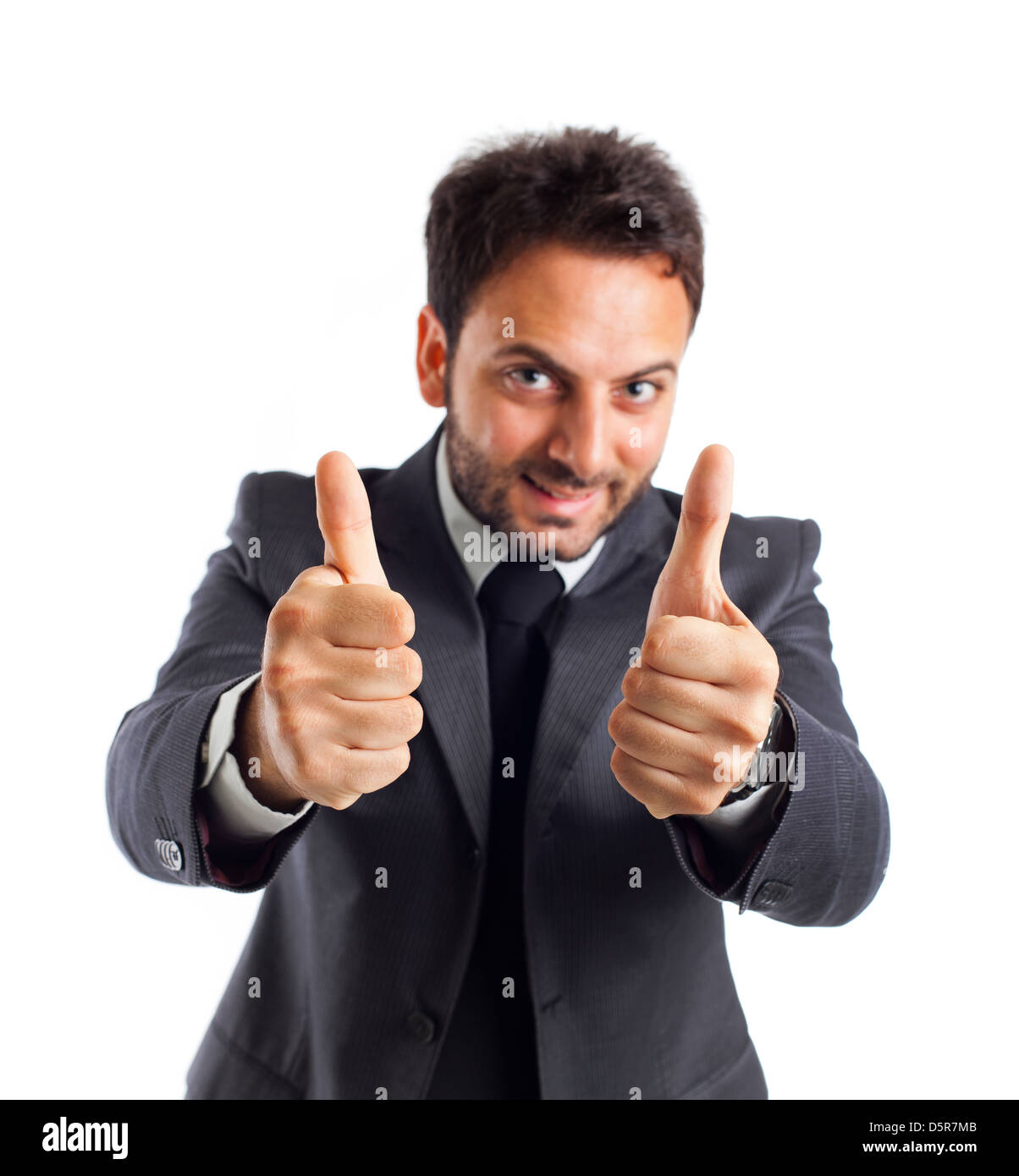 Handsome businessman on white background Stock Photo - Alamy