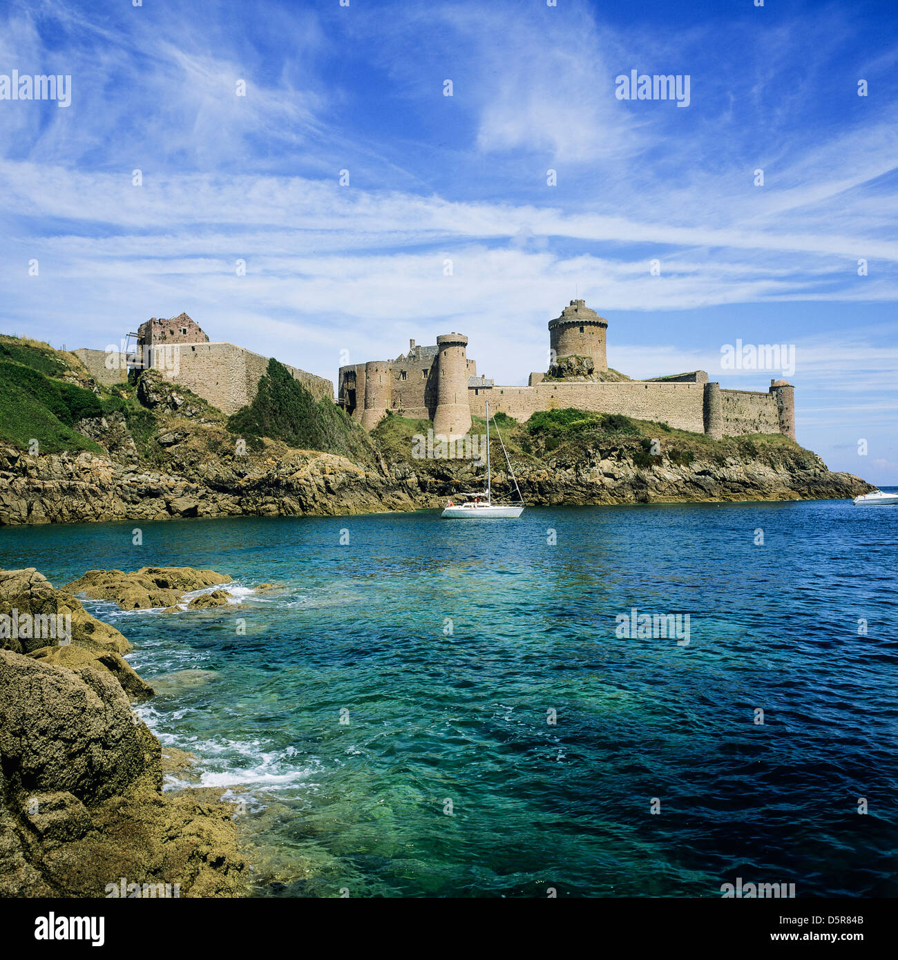 "Fort La Latte" castle 13th Century by the sea Brittany France Europe ...