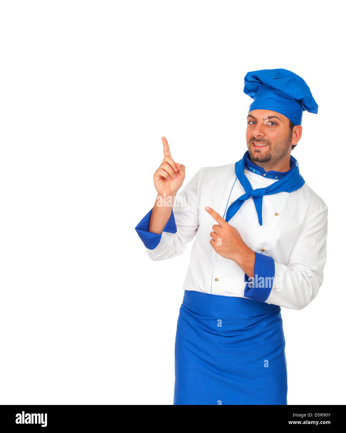 Young chef with blue hat Stock Photo - Alamy