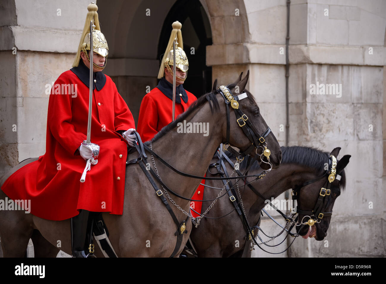 Queens lifeguards of the household cavalry hi-res stock photography and ...