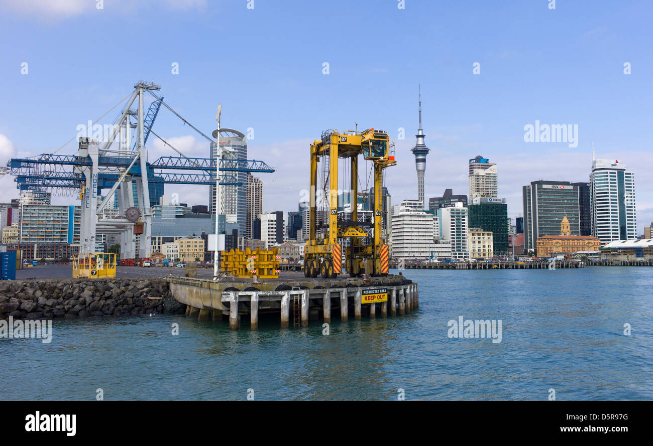 Port of Auckland Facility, Auckland New Zealand Stock Photo - Alamy