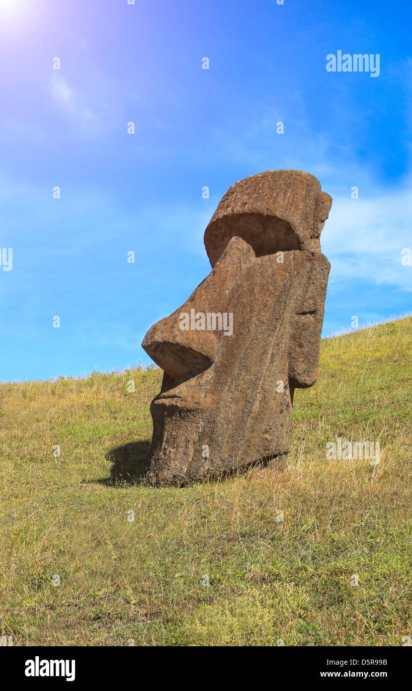 Easter Island statue Stock Photo - Alamy