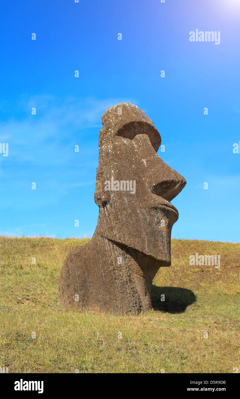 Easter Island statue Stock Photo - Alamy