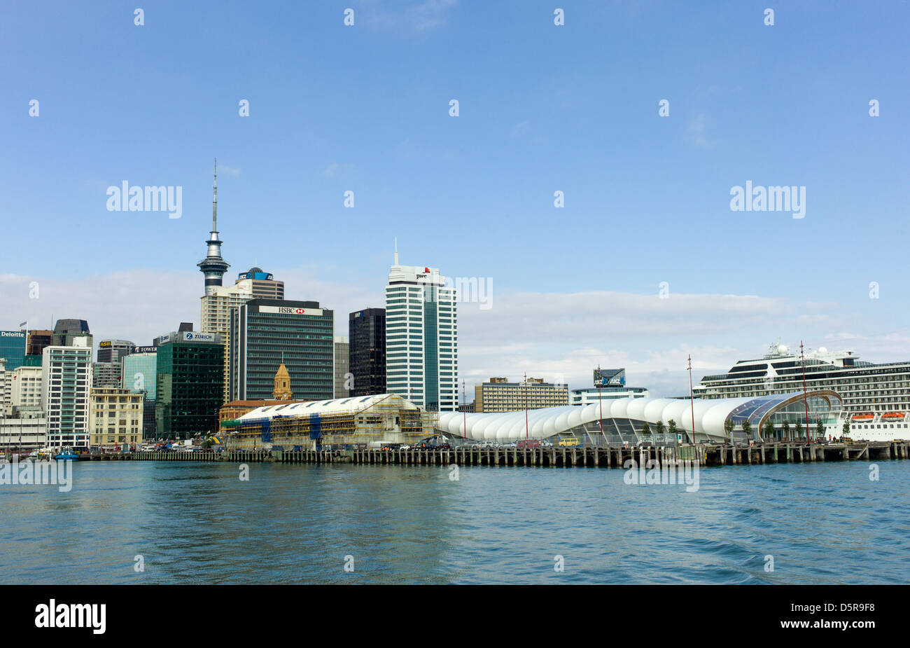 Auckland waterfront showing the cloud Stock Photo - Alamy