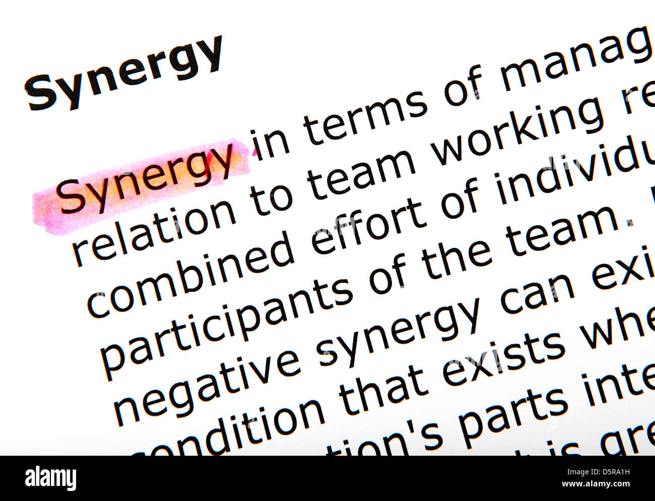 Synergy marketing hi-res stock photography and images - Alamy