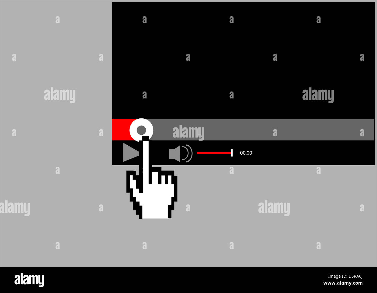 hand point on the computer screen Stock Photo - Alamy