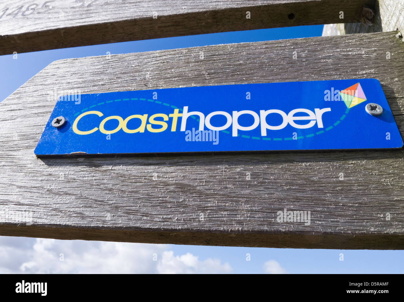 Sign for Coasthopper buses on the Norfolk coast Stock Photo - Alamy