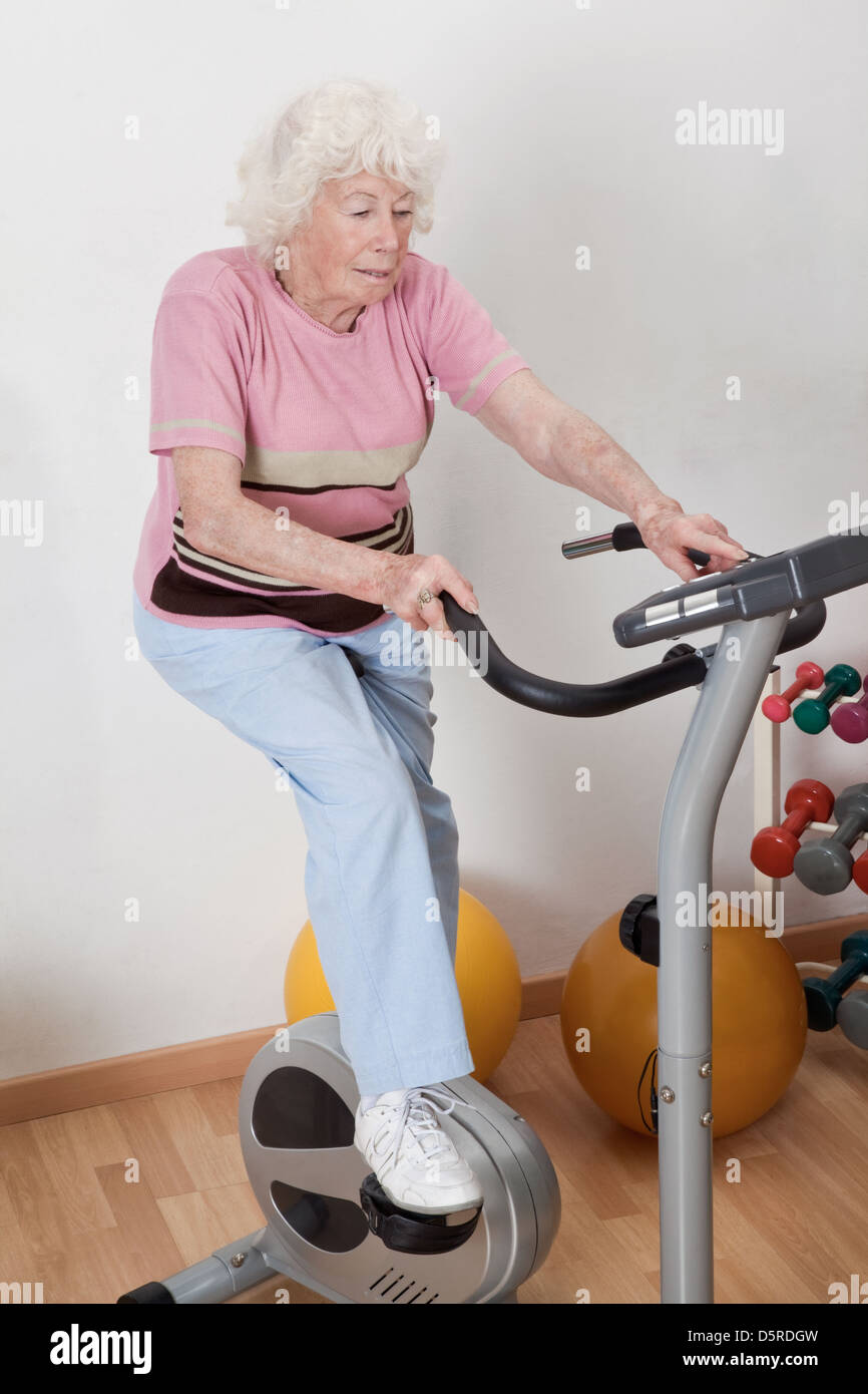 Female Doing Physical Exercise Stock Photo - Alamy