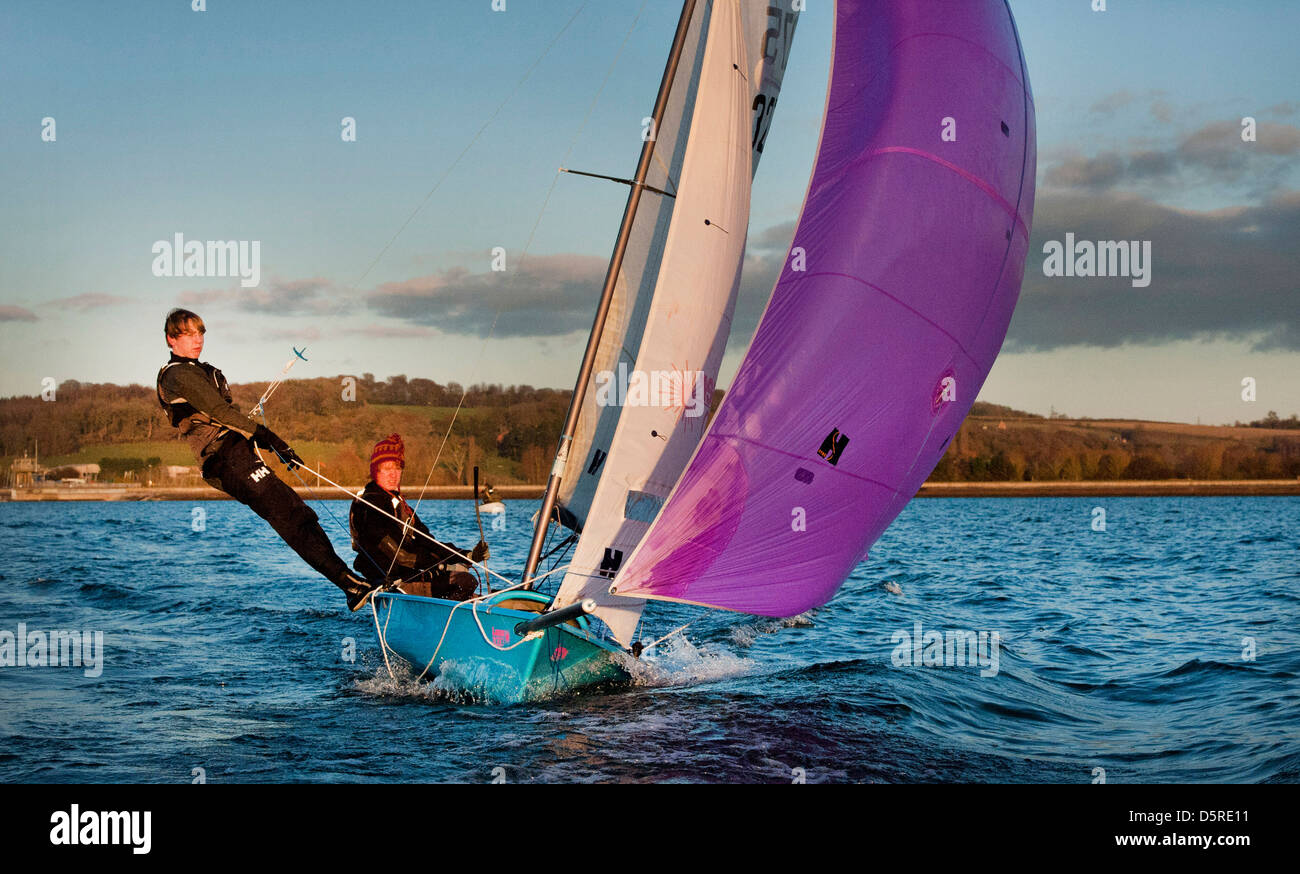 farmoor ,the reservoir in Oxfordshire, is the place to learn to sail ...