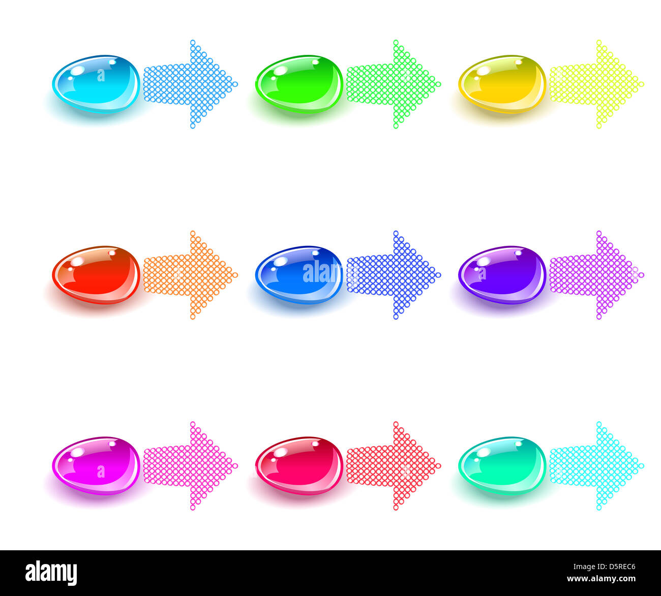 Navigation buttons for UI - user interfaces Stock Photo - Alamy