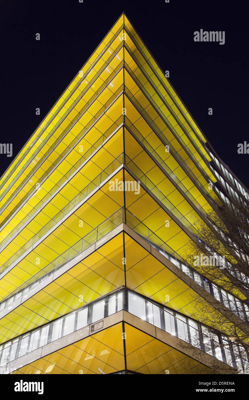 Office Building With Lit Windows High Resolution Stock Photography and ...