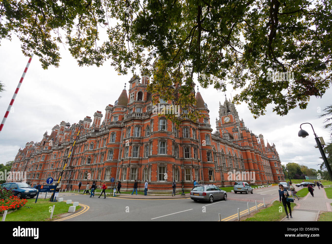 Royal Holloway University external Stock Photo - Alamy