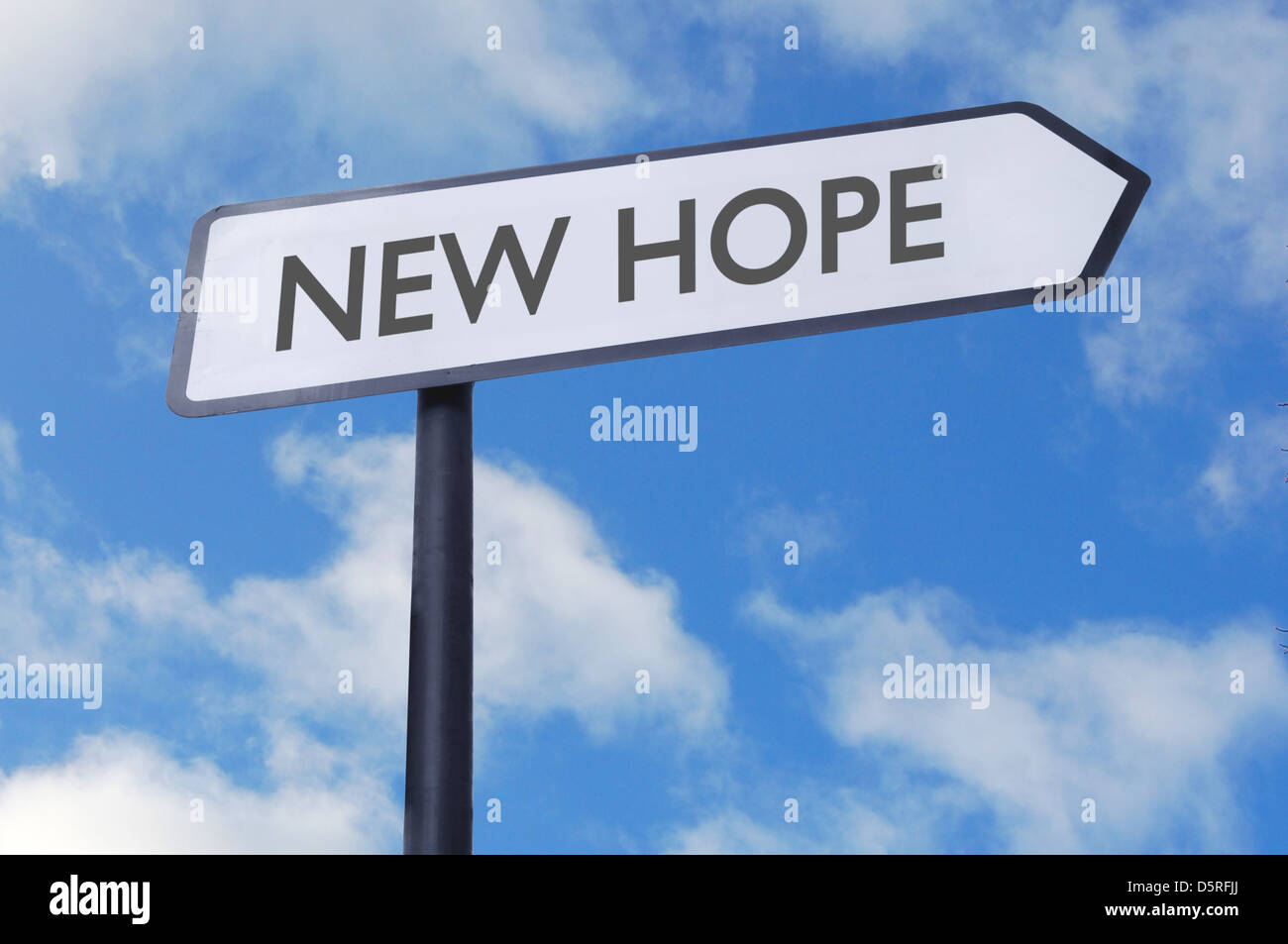 New hope street sign Stock Photo - Alamy