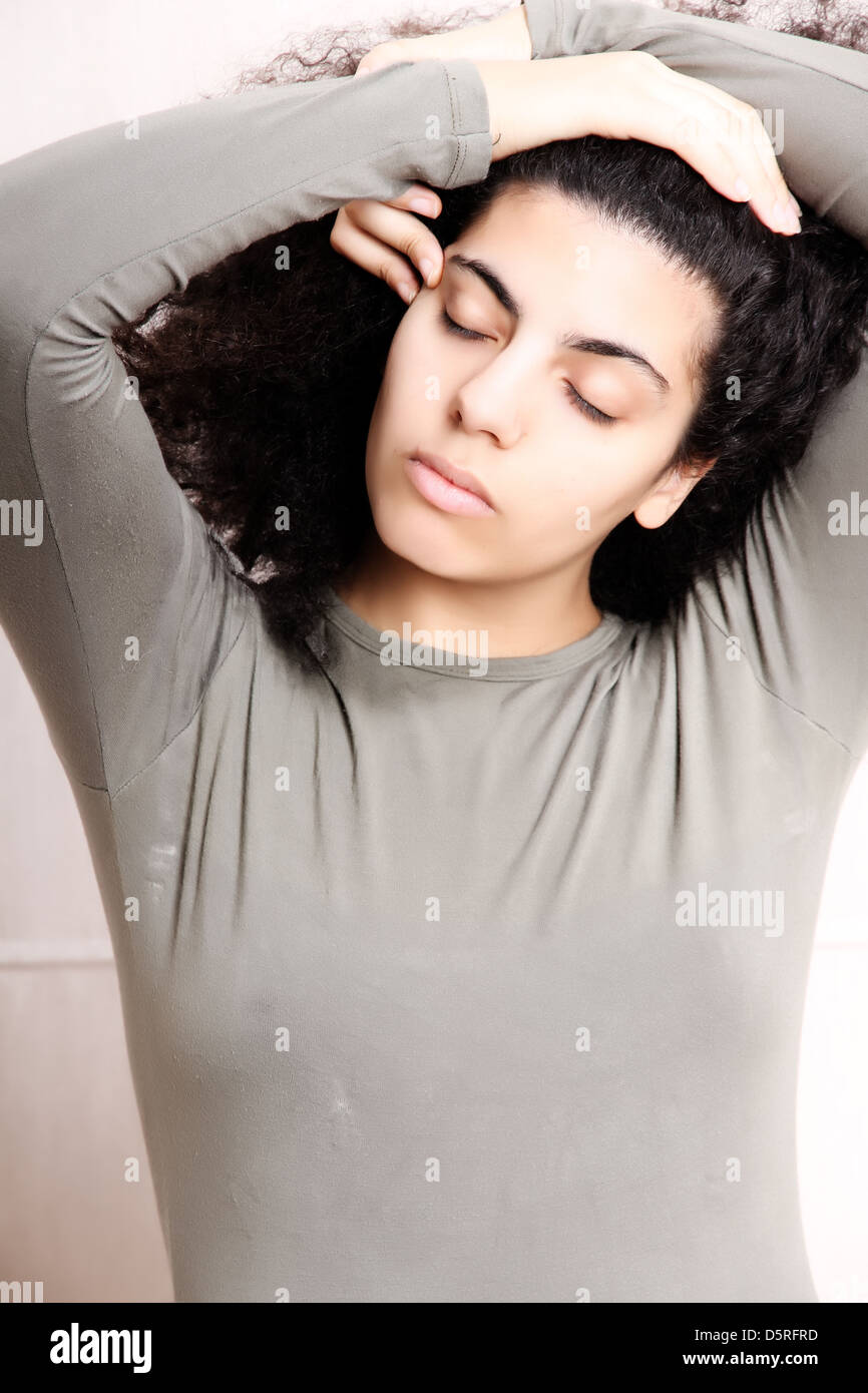 Portrait of a young, latin woman Stock Photo - Alamy