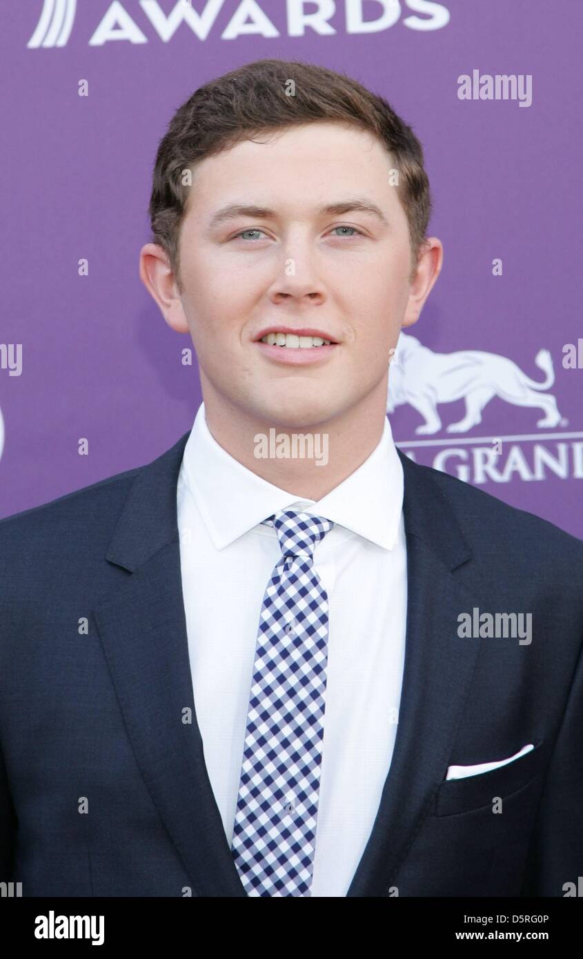 Las Vegas, Nevada, USA. 7th April 2013. Scotty McCreery at arrivals for ...