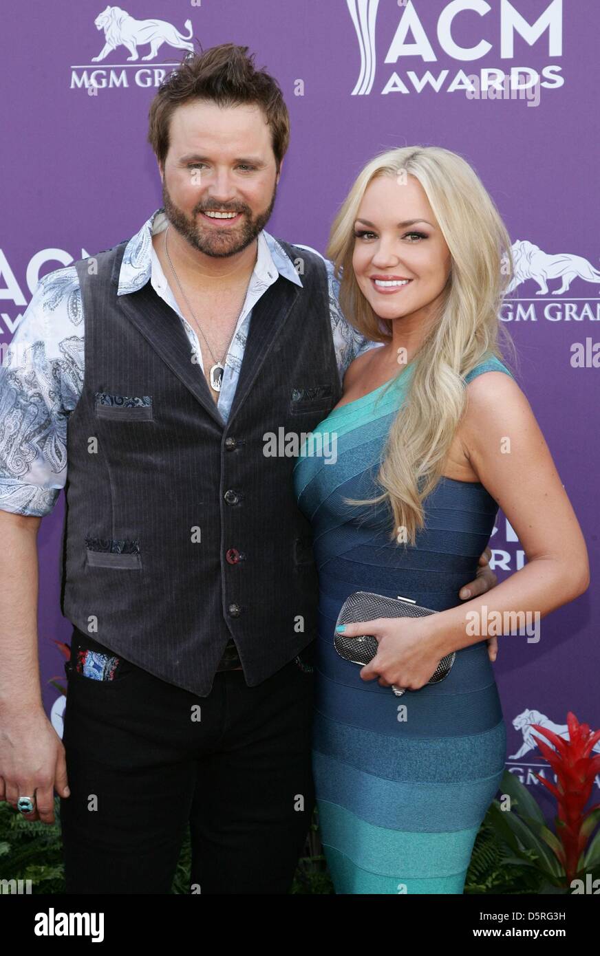 Las Vegas, Nevada, USA. 7th April 2013. Randy Houser, Jessa Lee Yantz ...