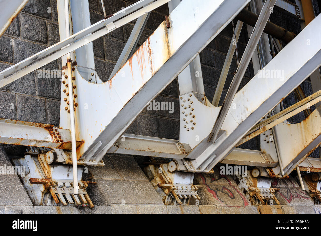 Bridge support bearings Stock Photo - Alamy