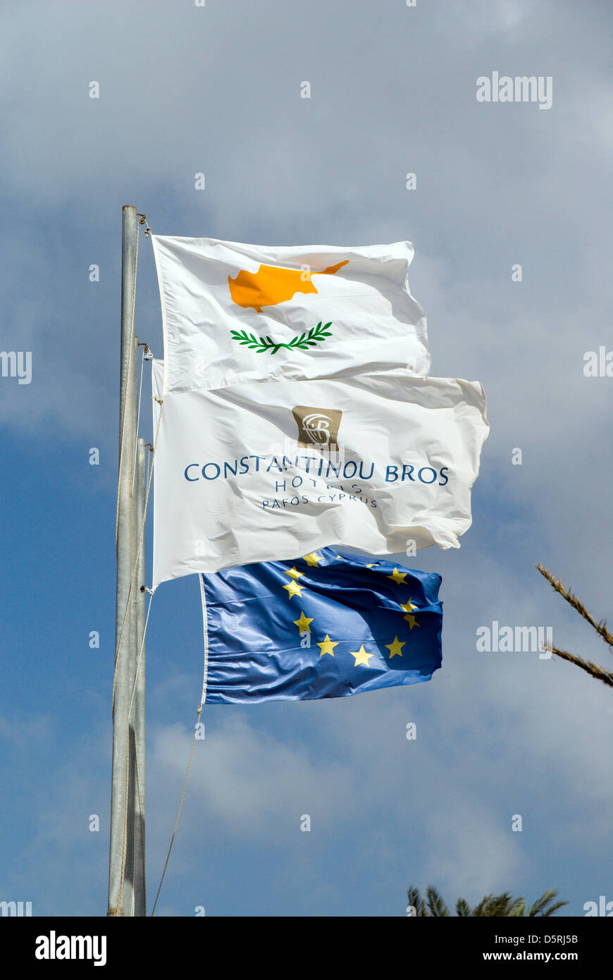 Cyprus flag pole hi-res stock photography and images - Alamy