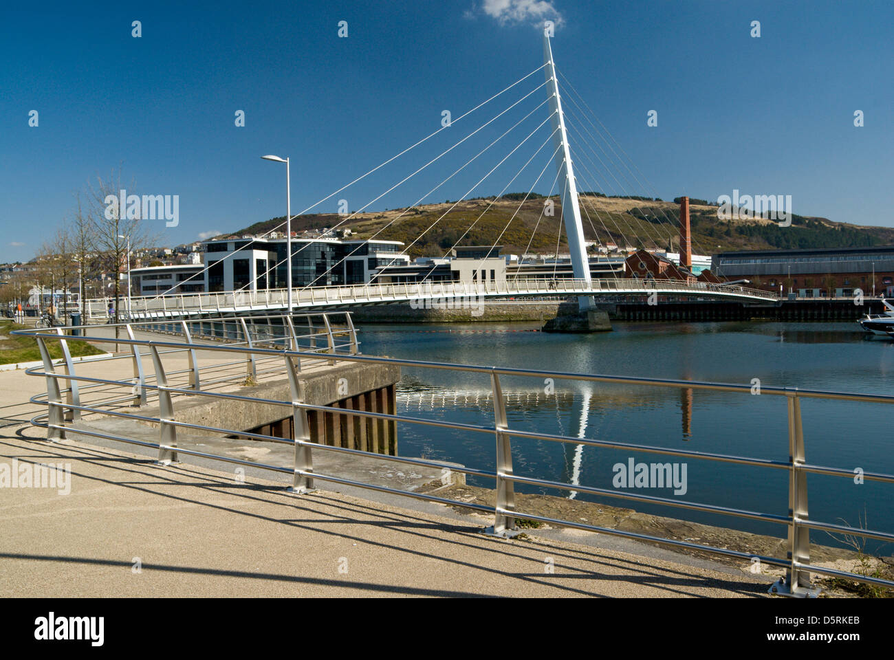 Swansea sail bridge hi-res stock photography and images - Alamy