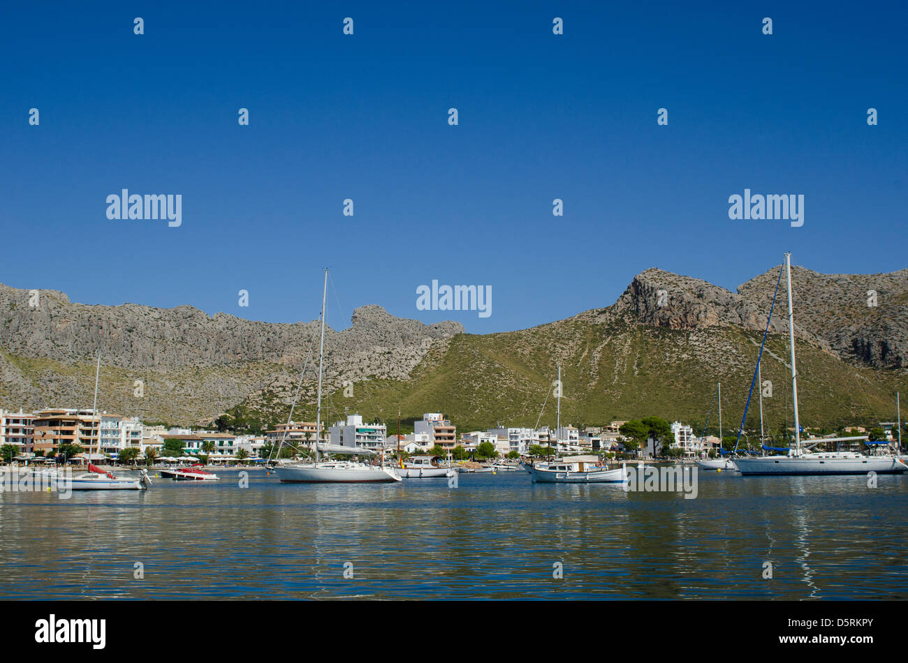 Puerto Pollensa (Port de Pollenca) in Northern Mallorca Majorca, Spain ...