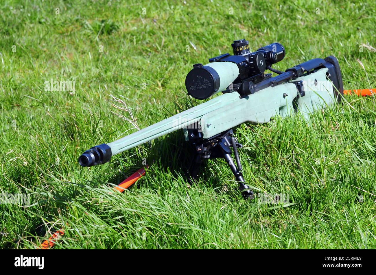 British Sniper with AI L115A3 Stock Photo - Alamy