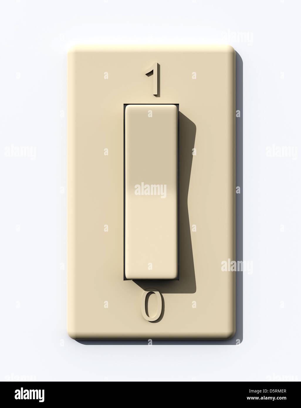 Light-Switch. 3D rendered Illustration Stock Photo - Alamy