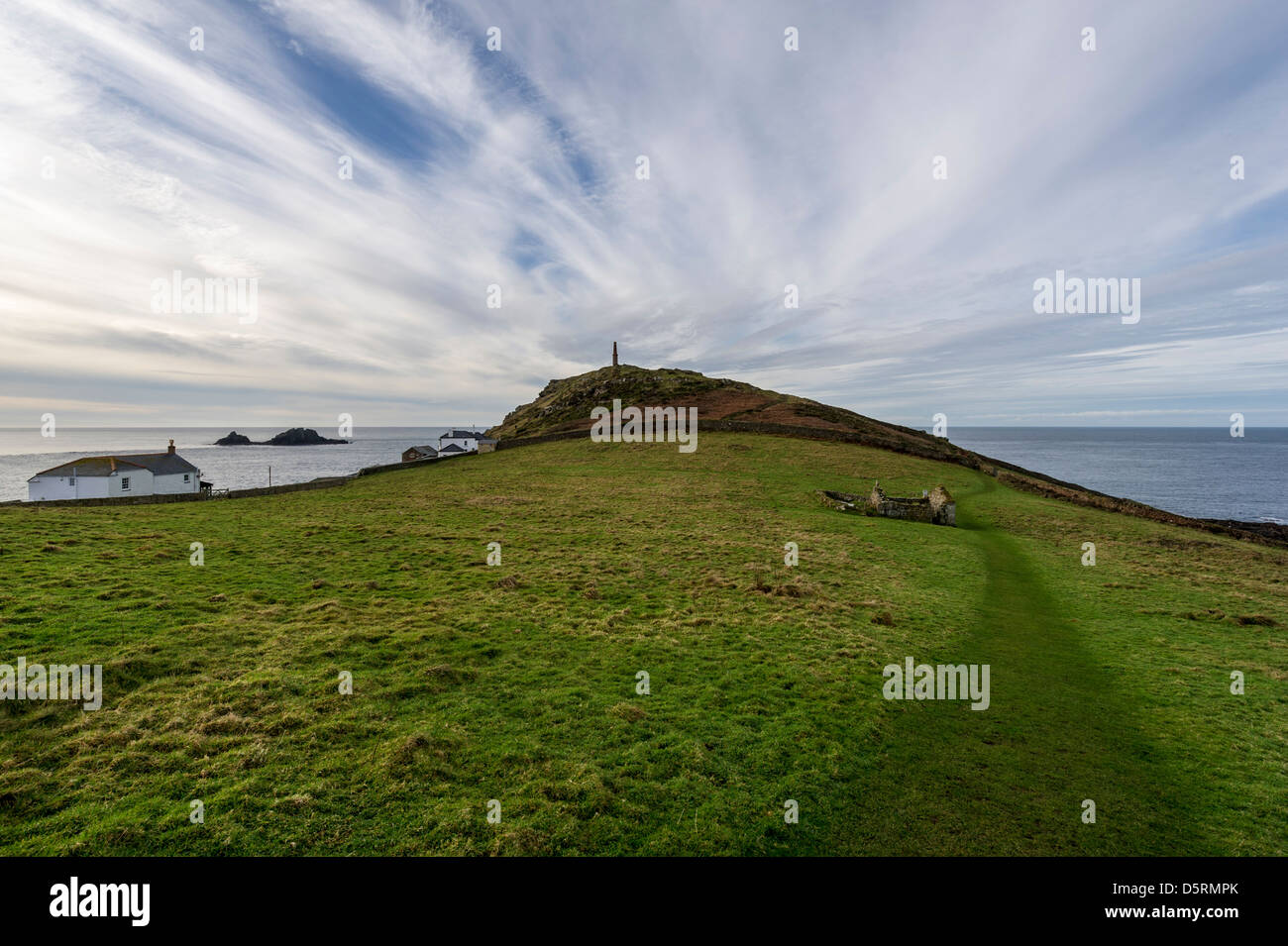 Cape Cornwall headland, England, UK Stock Photo - Alamy