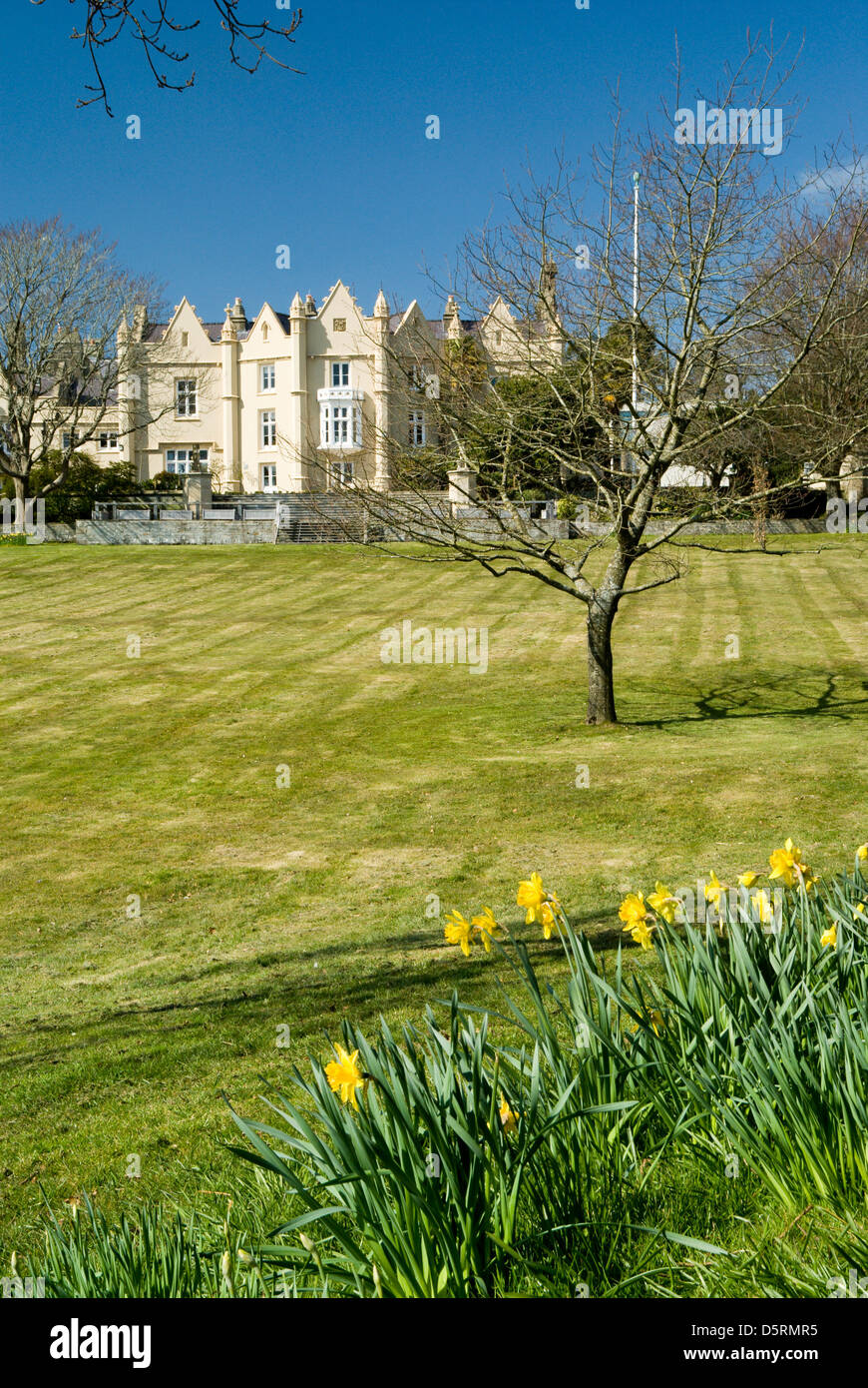 19th century singleton abbey part of swansea university wales uk Stock ...