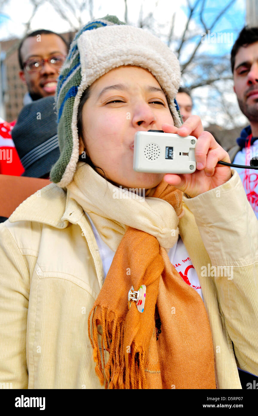 Anti-Violence “Compassion” rally on March 23, 2013, Manhattan, New York ...
