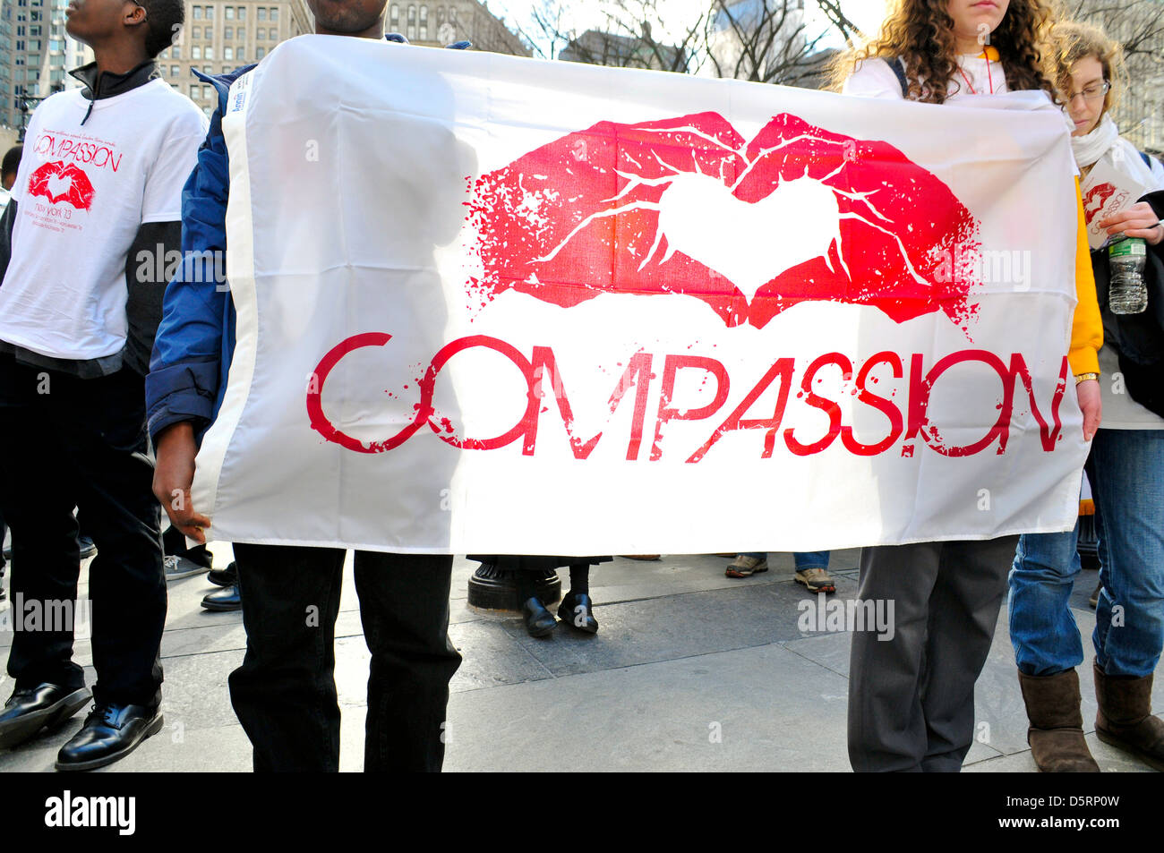 City Hall area during the annual Anti-Violence “Compassion” rally Stock ...