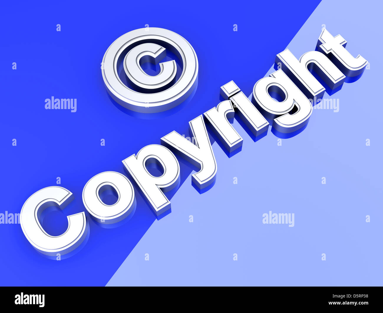Copyright symbol. 3D rendered Illustration Stock Photo - Alamy