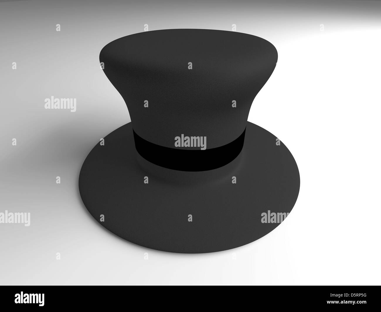 A classic Cylinder Hat. 3D rendered Illustration Stock Photo - Alamy
