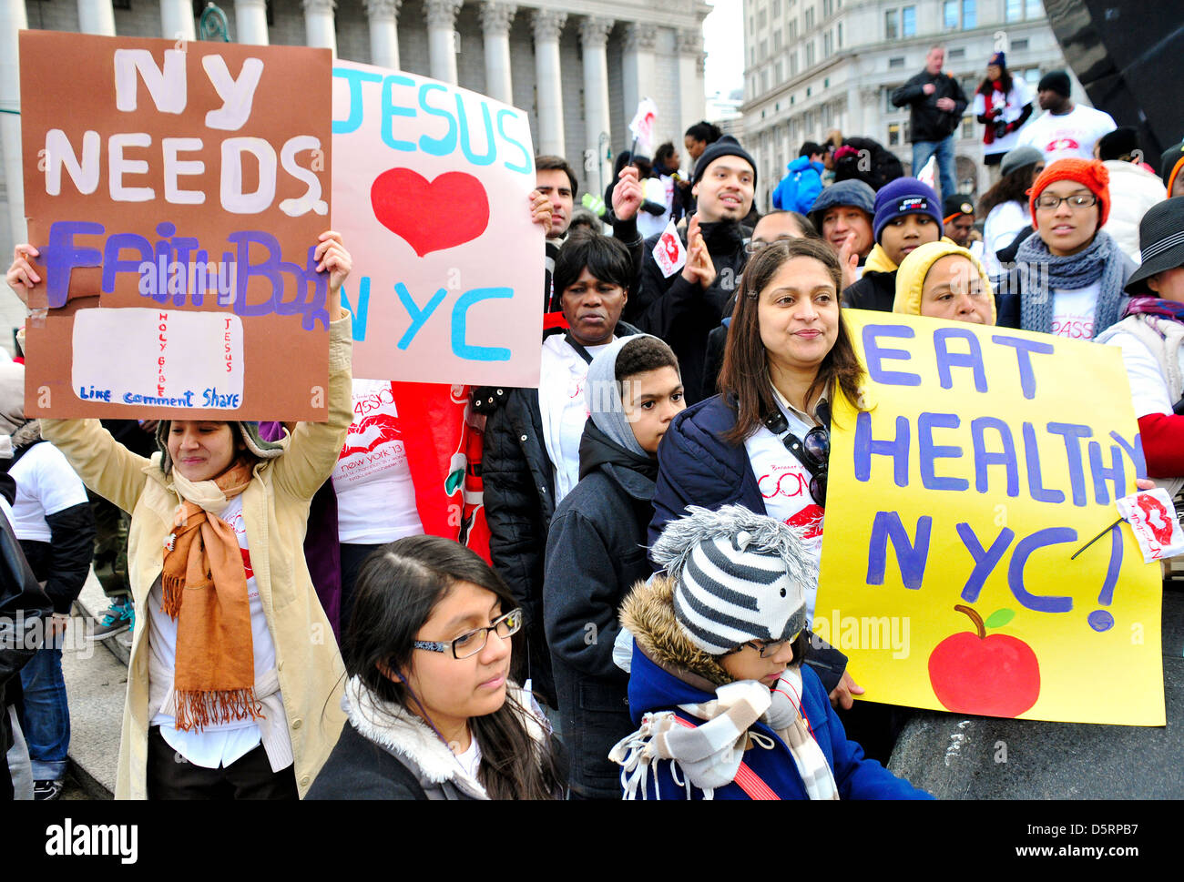 City Hall area during the annual Anti-Violence “Compassion” rally Stock ...