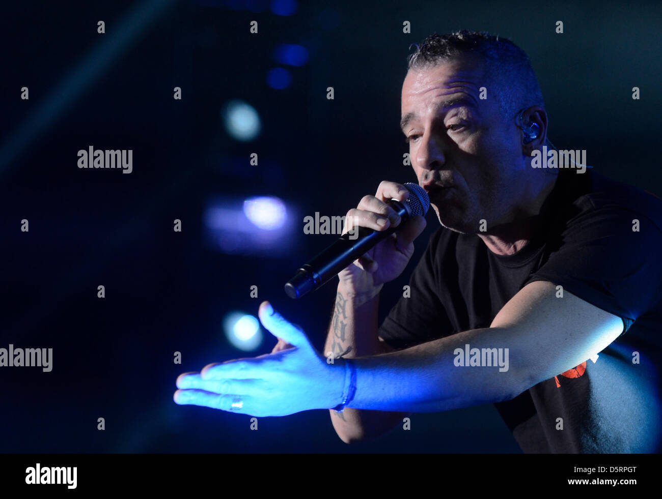 Italian singer Eros Ramazzotti performs in O2 Arena in Prague, Czech ...