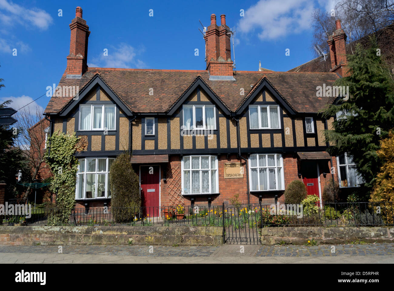 Old buildings in Warwick Stock Photo - Alamy