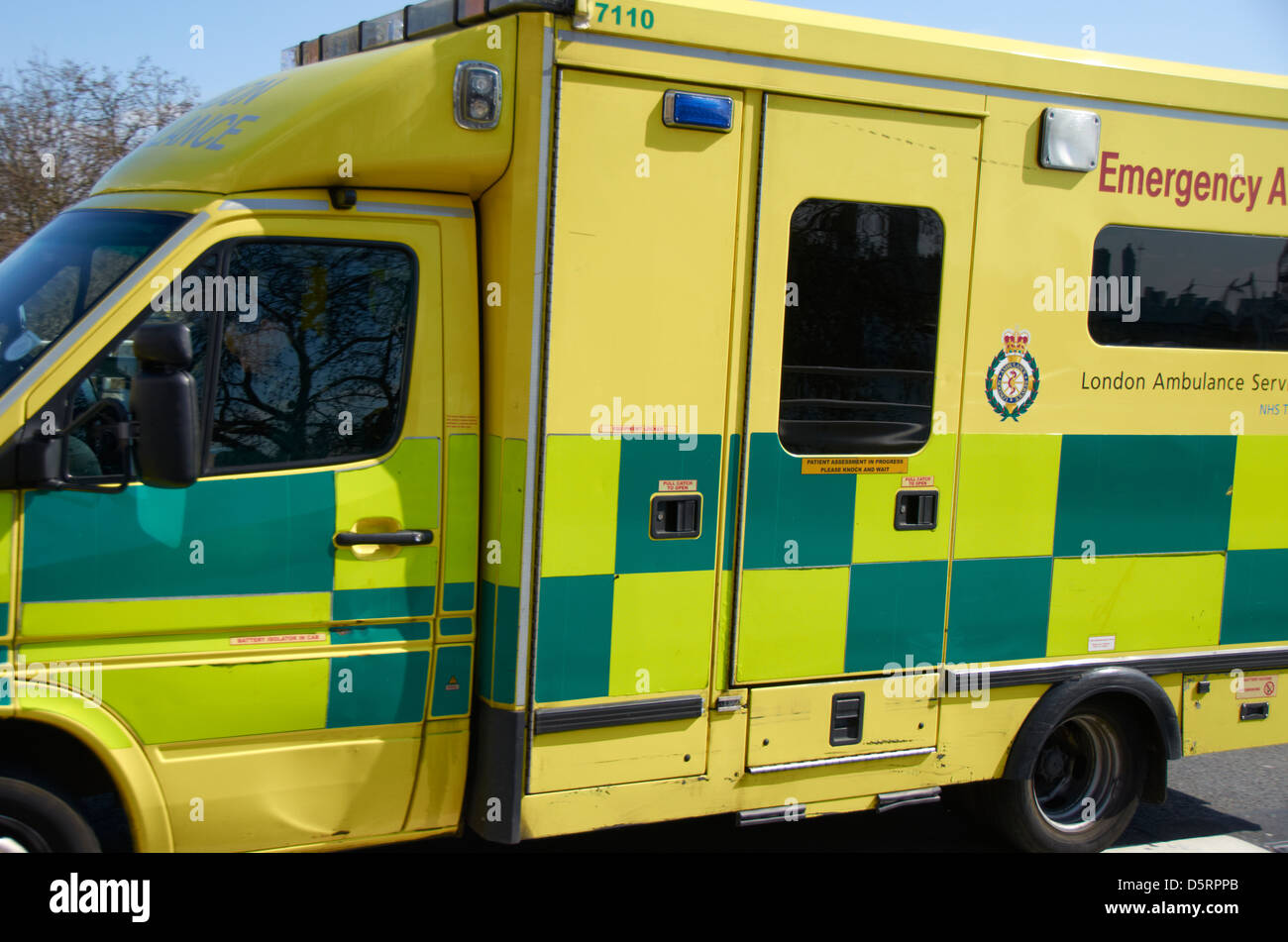 Ambulance in London attending an emergency call Stock Photo - Alamy