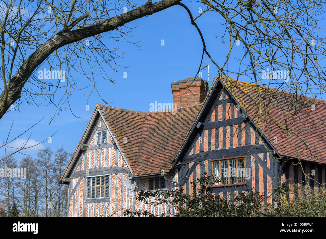 old half timbered houses Stock Photo - Alamy